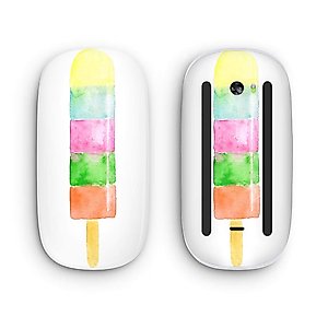 Design Skinz Summer Mode Ice Cream V1 Vinyl Decal Compatible with The Apple Magic Mouse 2 (Wireless, Rechargable) with Multi-Touch Surface