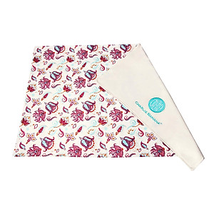 Charlie Banana Baby Premium Cotton Reusable and Washable Ultra-Soft Changing Pad, Cotton Bliss