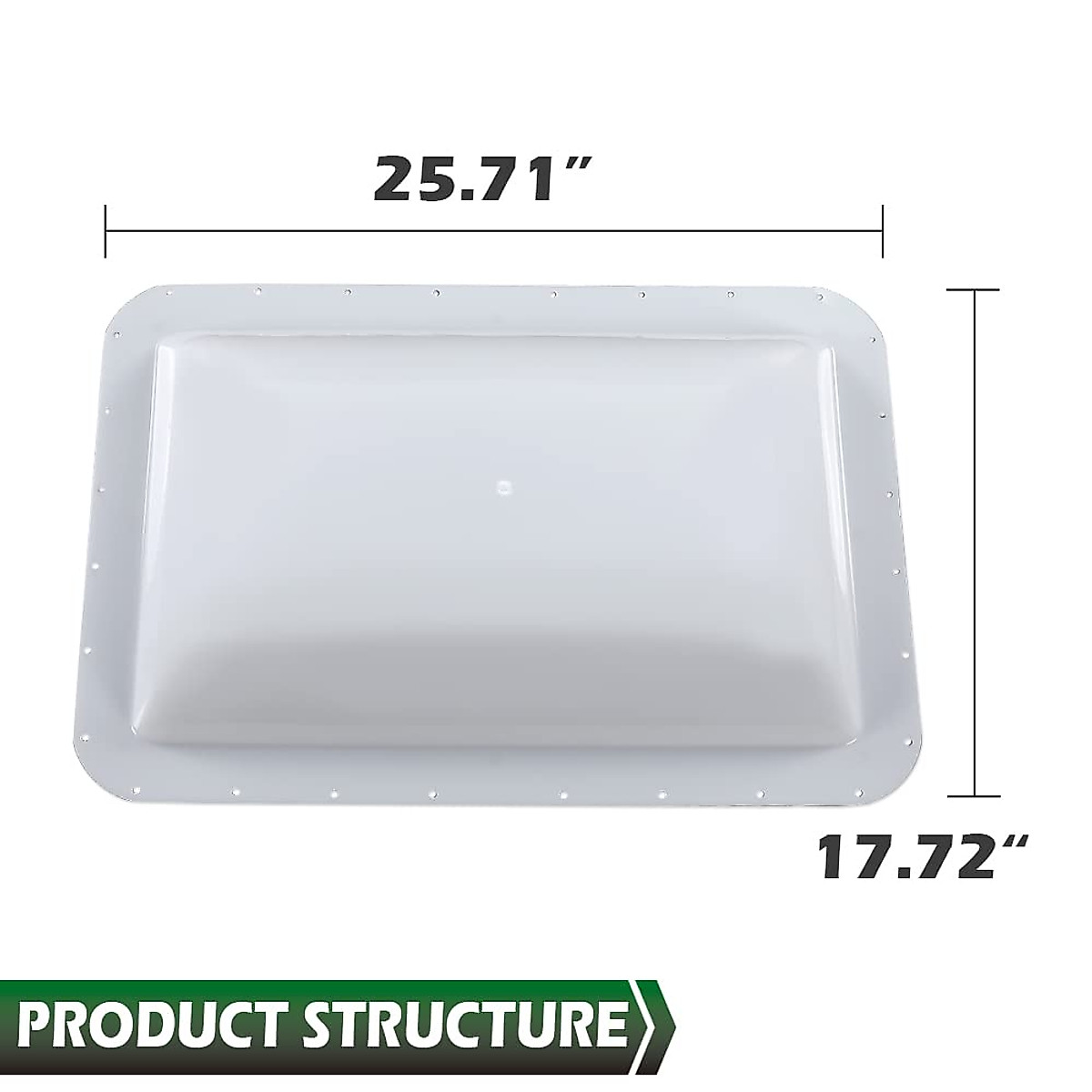 GRAND ORANGE Skylight Cover White 14" X 22" Compatible with RV Camper Food Truck Camper Skylight Food Truck Skylight