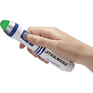 Pictionary Air Star Wars Family Drawing Game for Kids and Adults with R2-D2 Lightpen and Two Levels of Clues, HHM48