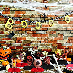 Dulousia Halloween Bloody Table Centerpieces - 8pcs 3D Spooky Broken Body Parts Honeycomb Table Decorations, Scary Bloody Corpse Halloween Table Toppers Home Office Haunted House Prank Ornament