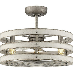 Progress Lighting P250012-141-22 Gulliver Ceiling Fans, 18-1/8" x 23-1/2", Gray