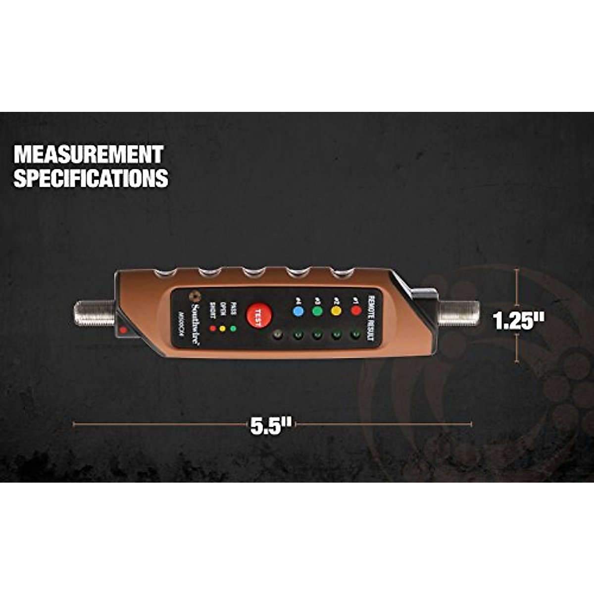 Southwire M500CX4 Coax Continuity Tester/Mapper; Durable Design; Auto Power-Off; Double-Molded Housing; Easy-to-Understand LED Display; Includes 4 Color-Coded ID Remotes