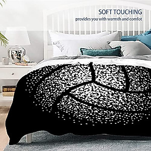 Volleyball Blanket Gift for Boy Girl, Volley Ball Sport Throw Lightweight Super Soft Cozy Blanket for Bedroom Living Room, Volleyball Gifts for Player, Athlete, Coach, Team 60"x50"for Teen