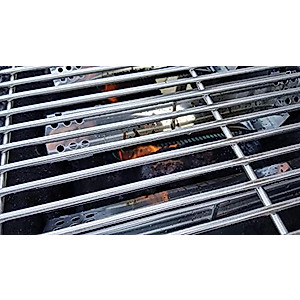 Grill Replacement Parts for Grill Master 720-0737, 720-0769, Heat Plate Burner Shield Flame Deflectors and BBQ Grill Burner Replacement for Nexgrill Grillmaster 720-0737 720-0769 Gas Grill Models