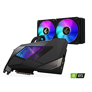 GIGABYTE AORUS GeForce RTX 3080 XTREME WATERFORCE 10G Graphics Card, WATERFORCE Cooling System, 10GB 320-bit GDDR6X, GV-N3080AORUSX W-10GD Video Card