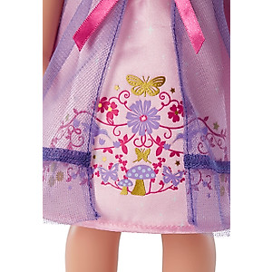 American Girl WellieWishers 14.5-inch Doll Royal Ruffles Nightie & Robe Outfit with a Tiara Headband, For Ages 4+