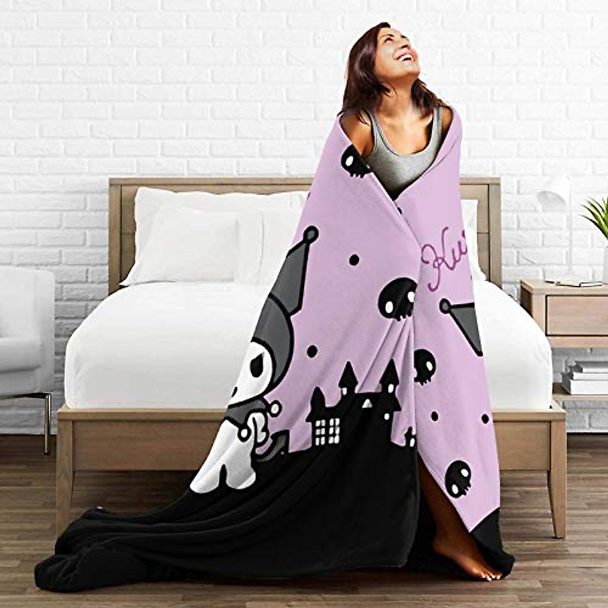 Kids Super Soft Blanket Flannel Decorative Bedspread Throw Quilt All Season Warm and Cozy Quilt Blanket for Couch Bed Sofa