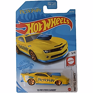 DieCast Hotwheels '10 Pro Stock Camaro, Games 5/5 [Yellow] 149/250