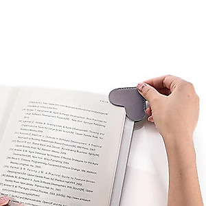 9 Pcs Leather Heart Bookmark, Heart Corner Page Book Marks, Bookmarks Accessories for Women, Kids, Reading Lover, Handmade Book Reading Gift for Book Lovers