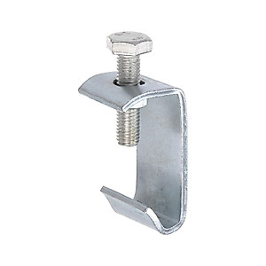 uxcell Galvanized Steel M10 G Clamp Duct Flange Clip for Rectangular Tube Connection