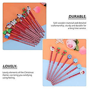 TOYANDONA 40Pcs Christmas Pencils with Erasers Toppers, Assorted Christmas Pencils for Kids Students Xmas Stocking Stuffers Christmas Party Favors Classroom Rewards Prizes (Random Style)