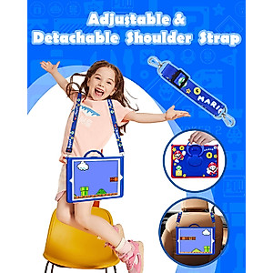 Besoar Case for iPad 9th/8th/7th Generation 10.2 inch Kawaii Cute 3D Design Soft Covers for Boys Girls Teens Cool Funny Unique Folio Rotating Stand Pencil Lanyard for Apple i Pad 9/8/7 Gen 10.2