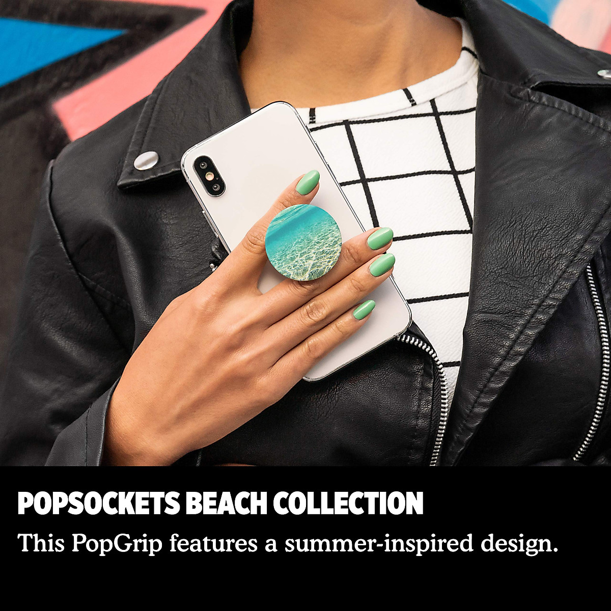 PopSockets Phone Grip with Expanding Kickstand, Blue Lagoon