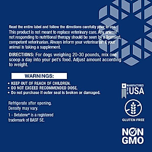 Life Extension Dog Mix - Daily Nutrition Care Supplement Powder for Your Canine Pet - Advanced Formula with Vitamins, Probiotics & Essential Fatty Acids - Gluten-Free, Non-GMO – 100 g, 60 Servings