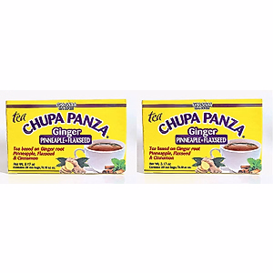 Tea CHUPA Panza, Tea Based ONGINGER Root, PINNEAPPLE, Flaxseed & Cinnamon (30 Tea Bags/0.10 oz Each) (2-Pack)