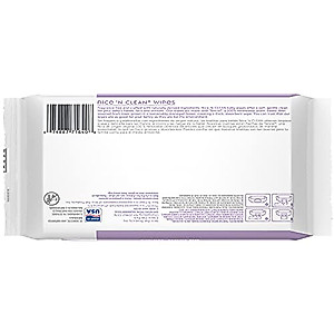 Nice 'n CLEAN Skin Care Baby Wipes Unscented 56ct (6-Pack) | Ideal for Sensitive Skin | Hypoallergenic, Plastic-Free, Plant-Based Wet Wipes