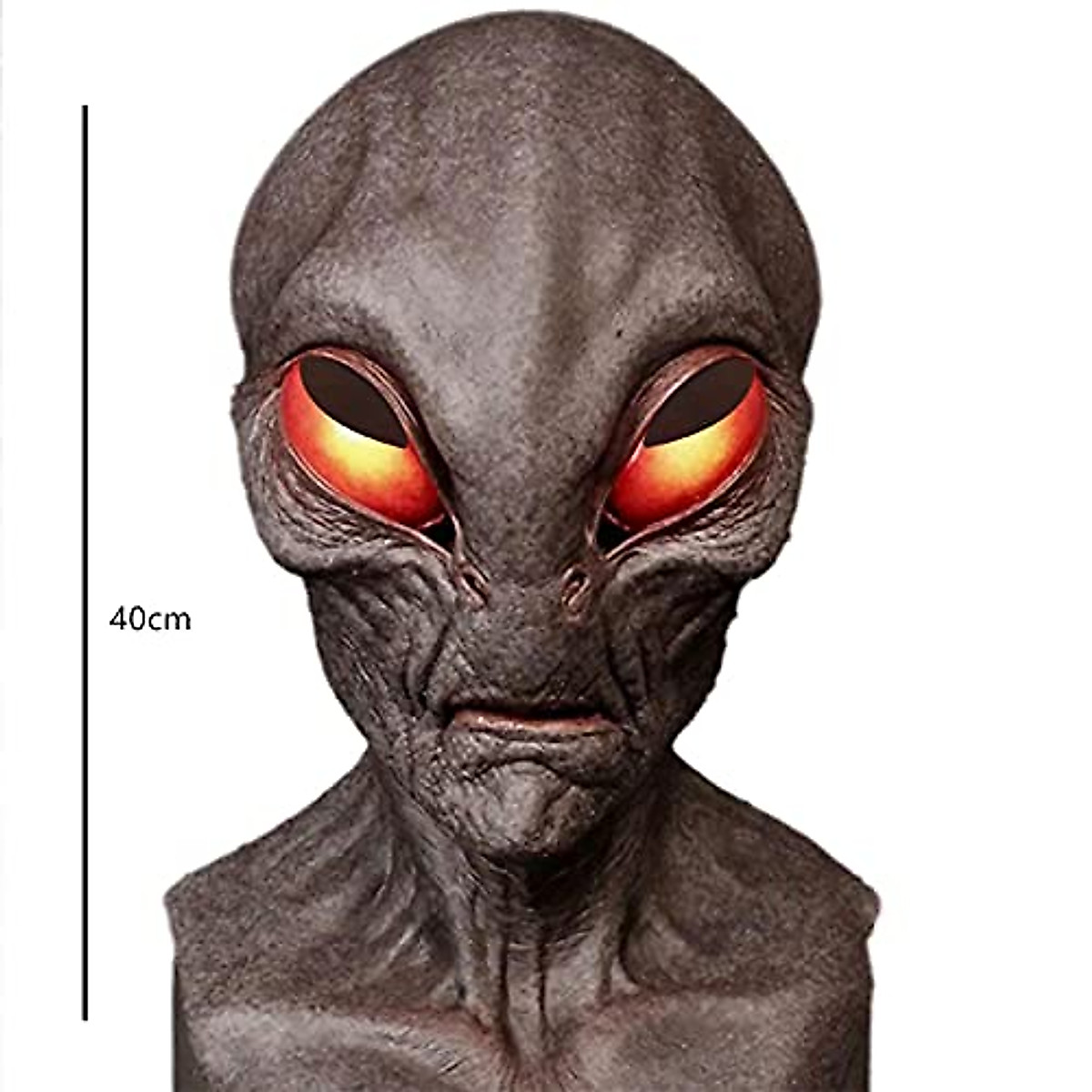 IAMAGOODLADY Halloween Decorations,Halloween Alien Mask Scary Horrible Horror Alien mask Mask,Spooky Party Carnival Supplies,Scary Ghost Creepy Decor Halloween Ornament