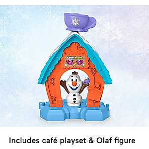 Fisher-Price Little People Toddler Toy Disney Frozen Olaf’s Cocoa Café Playset with Figure for Preschool Pretend Play Kids Ages 18+ Months