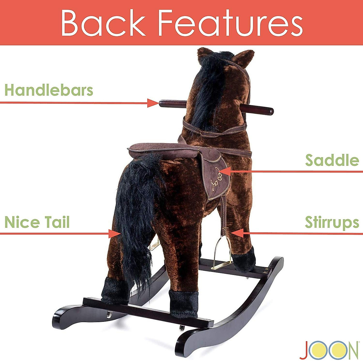 Joon Rocking Horse Pony, Dark Brown