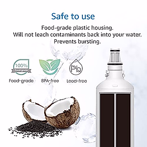 AQUA CREST F-1000,F-2000 Under Sink Water Filter, Model No.AQU-WF03-F1, Replacement for F-1000,F-2000 and AquaPure AP Easy C-Complete, Pack of 3