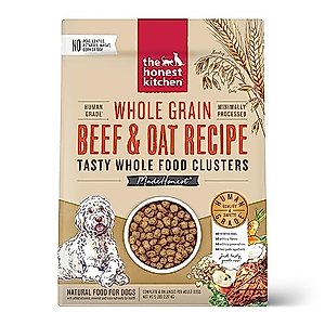 The Honest Kitchen Whole Food Clusters Whole Grain Beef & Oat Dry Dog Food, 5 lb Bag
