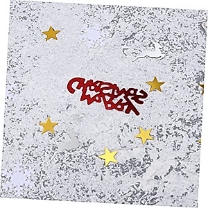 NOLITOY Merry Christmas Confetti Christmas Tree Confetti Christmas Tree Decoration Ornaments Metallic Confetti Xmas Tree Confetti Glitter Confetti for Christmas Nativity Decor Flash Crafts