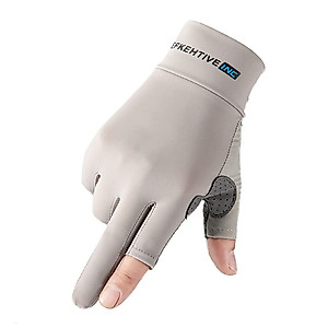 Driving Gloves for Men Women UPF 50+ UV Protection Thin Ice Silk Mesh Sport Gloves Quick-Dry Cooling Summer Outdoor Gloves Anti-Slip Elastic Cycling Gloves Unisex for Golf Hiking Driving Running