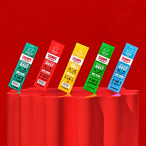 Chomps Snack Size Grass-Fed and Finished Jalapeño Beef Jerky Snack Sticks 0.5oz 24-Pack - Keto, Paleo, Whole30, 4g Lean Meat Protein, Gluten-Free, Zero Sugar Food, Non-GMO Chomplings