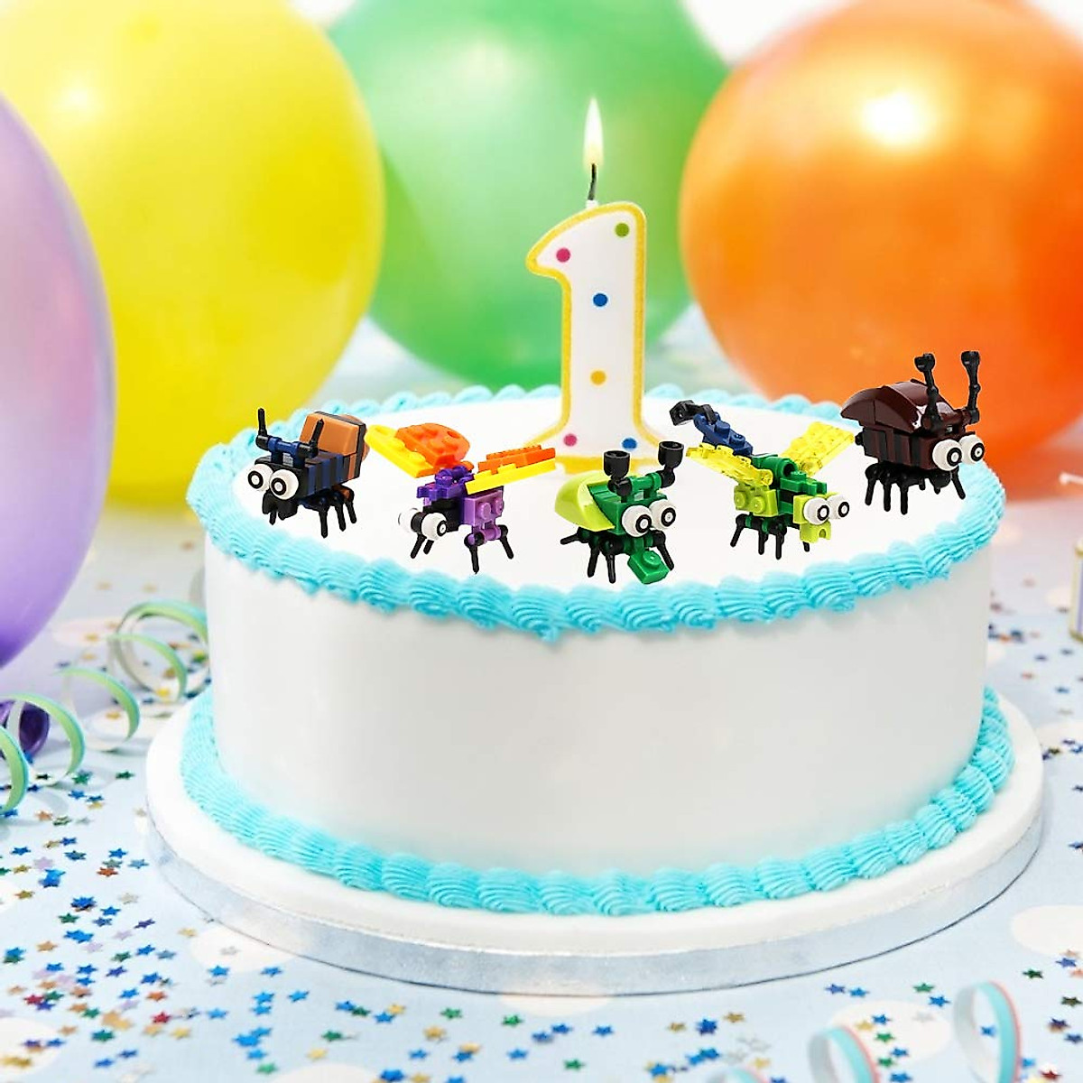 IAMGlobal 12 Mini Animal Building Blocks Toy Set, Animals Figures Stem Toys, Party Supplies Gifts Party Favor for Kids, Goodie Bags, Birthday, Carnival Prizes (A)