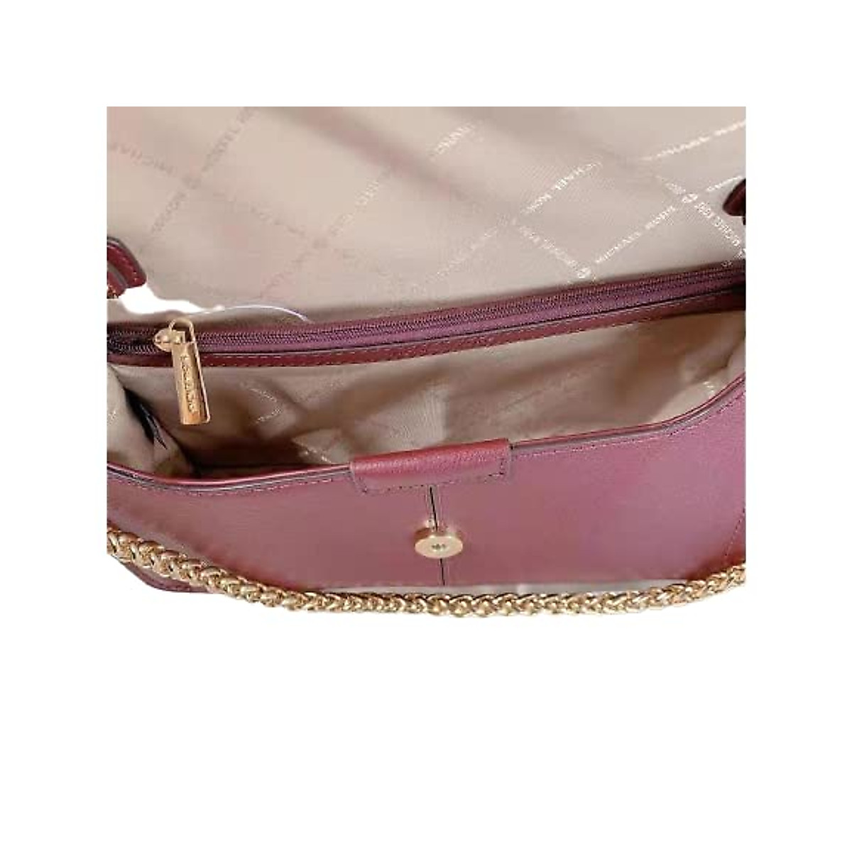 Michael Kors Sonia Leather Medium Gold Chain Shoulder Bag Crossbody Merlot