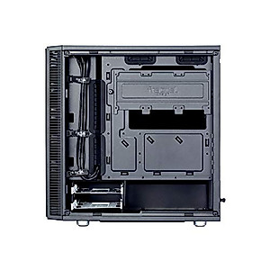 Fractal Design Define Mini C - Mini Tower Computer Case - mATX - Optimized for High Airflow and - 2X Fractal Design Dynamic X2 GP-12 120mm Silent Fans Included - PSU Shroud - Black