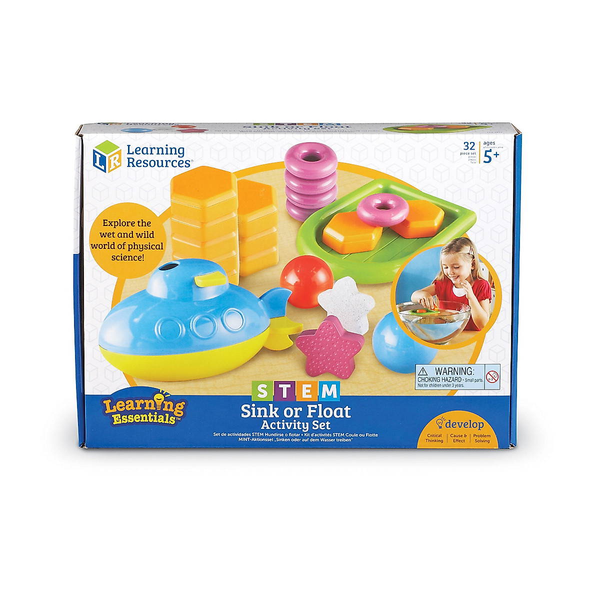 Learning Resources STEM Sink or Float Activity Set, Early Science Concepts, 32 Pieces, Ages 5+
