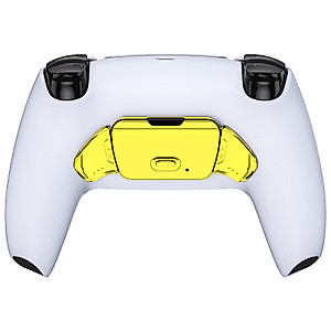 Chrome Gold Replacement Redesigned K1 K2 Back Button Housing Shell for PS5 Controller eXtremerate Rise Remap Kit - Controller & Rise Remap Board NOT Included