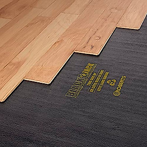 ROBERTS Black Jack Underlayment - 100 sq. ft. Roll - 43" x 28' x 2.5 mm
