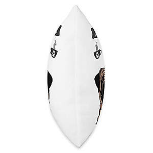 Jaption Dekun Dogs All I Need is Coffee and My Dog Funny English Mastiff Throw Pillow, 18x18, Multicolor