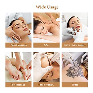 OmySalon Massage Salon Tattoo Chair Esthetician Bed with Hydraulic Stool,Multi-Purpose 3-Section Facial Bed Table, Adjustable Beauty Barber Spa Beauty Equipment, Black