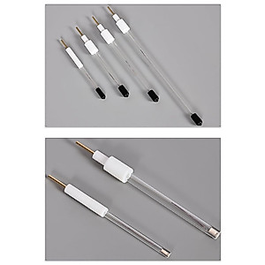 CAULYS Silver Chloride Silver Reference Electrode, Ag/Agcl Reference Electrode, 1 Pcs Silver Silver Chloride Electrode (Diameter 4mmX50mm Length)