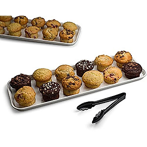 Carlisle FoodService Products 269FMT301 Food Service Display Tray, 9" x 26", White (Pack of 12)