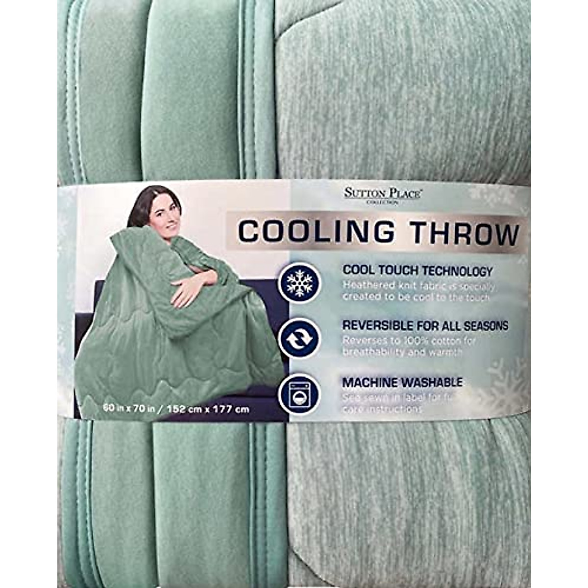 Sutton Place Cooling Throw Green