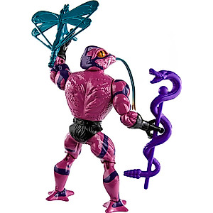 Masters of the Universe Origins Action Figure & Accessory, Rise of Snake Men Tung Lashor with Mini Comic Book, 5.5 inch