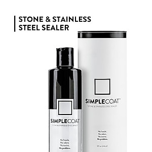 SimpleCoat Natural Stone and Stainless Steel Sealer | Countertop Sealer | 8oz