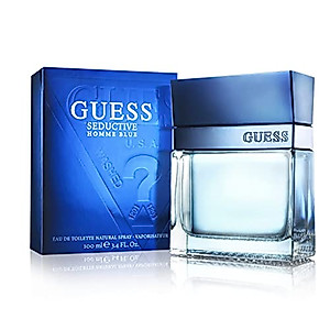 Guess Seductive Homme Eau De Toilette Spray for Men, Blue, 3.4 Ounce