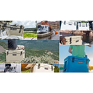 CAMP-ZERO 40 | 42.26 Quart Premium Cooler/Ice Chest with 4 Molded-in Cup Holders | Dark Green