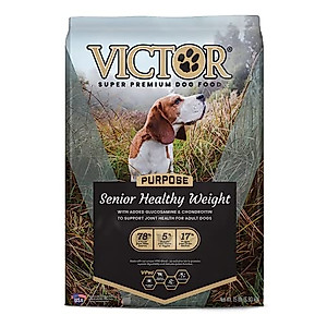 Victor Super Premium Dog Food – Purpose - Senior Healthy Weight – Gluten Free Weight Management Dry Dog Food for Senior Dogs with Glucosamine and Chondroitin, for Hip and Joint Health, 15lbs
