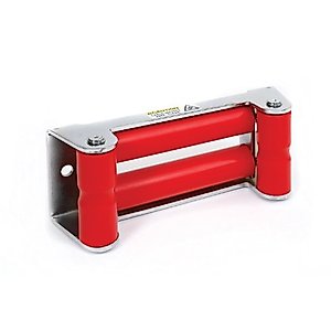 Daystar, Polyurethane Red Rope Rollers For Winch Roller Fairleads, fits most 8k lb to 12.5k lb winches, KU70054RE, Made in America