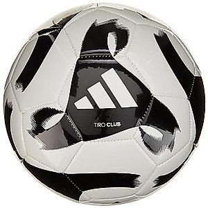 adidas Unisex-Adult Tiro Club Ball, White/Black, 5