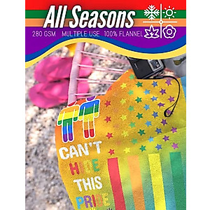 InnoBeta LGBTQ Blanket, LGBT Gifts for Gay, Lesbian, Transexual, Friends, Besties, Gay Pride, Rainbow, Soft Throw Blanket, 50x65 Inches, Gay