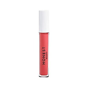 Honest Beauty Liquid Lipstick, Happiness with Avocado oil + Hyaluronic Acid |Lasting Hydration | EWG Certified + Dermatologist tested & Vegan + Cruelty free | 0.12 fl. oz.