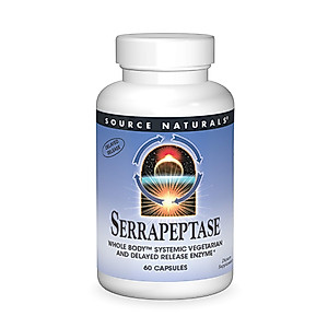 Source Naturals Serrapeptase - Delayed Release Enzyme - 60 Vegetarian Capsules